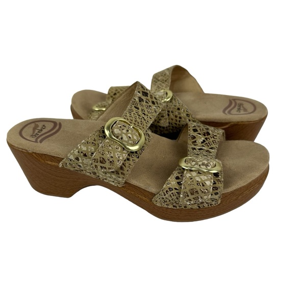 Dansko | Shoes | Dansko Sophie Leather Slipon Slide Platform Comfort ...